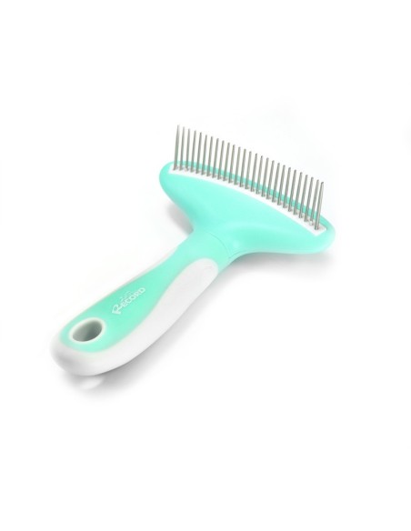 Rake with stainless steel tips for dogs and cats